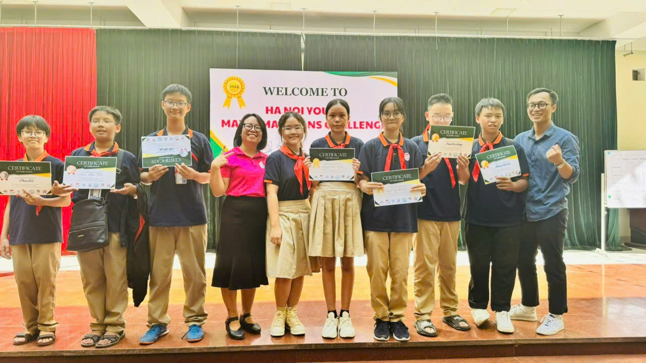 CHÚC MỪNG HỌC SINH LỚP 7A1 TRƯỜNG THCS DỊCH VỌNG ĐẠT GIẢI TRONG CUỘC THI “THỬ THÁCH CÁC NHÀ TOÁN ...